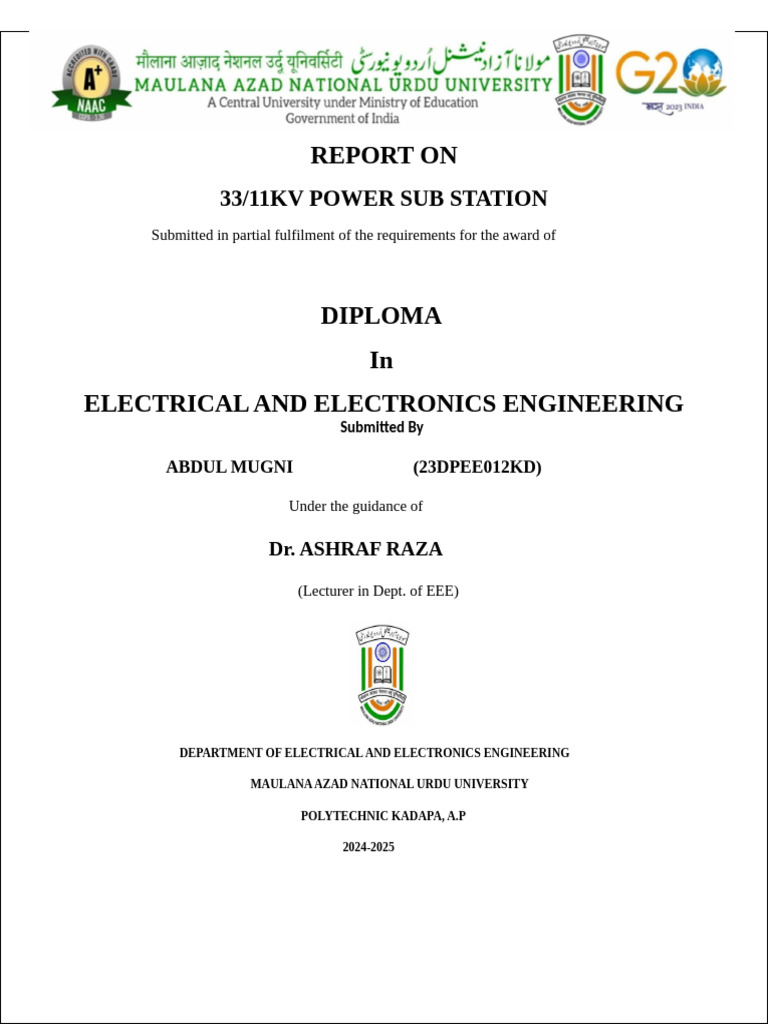 Abdul Mughni NBPDCL | PDF | Transformer | Electrical Substation
