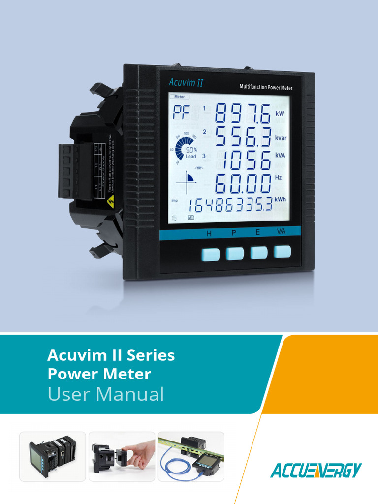 Acuvim II Power Meter User Manual 1040E1303 | PDF | Electrical ...
