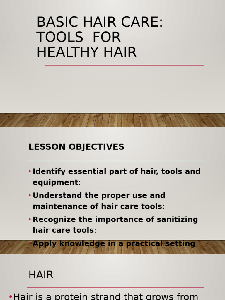 Essential Tools for Healthy Hair Care | PDF | Hair | Hair Care