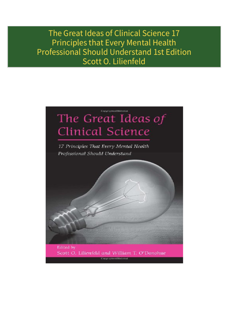 Instant Access to The Great Ideas of Clinical Science 17 Principles ...