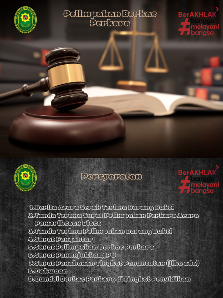 Proses Pelimpahan Berkas Perkara Hukum | PDF