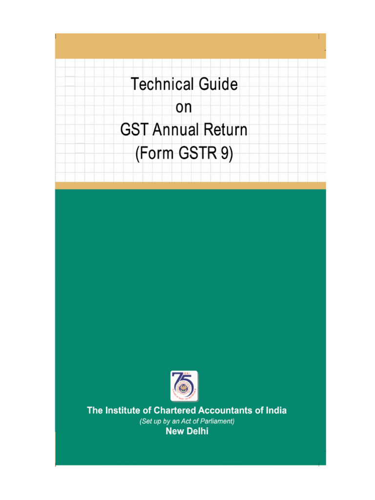 Technical Guide On GST Annual Return Form GSTR 9 | PDF | Taxes | Value ...