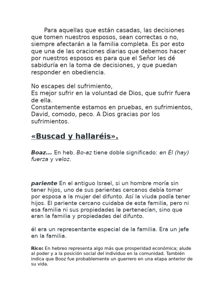 Rut 4 | PDF | Rut (figura bíblica) | Noemí (figura bíblica)