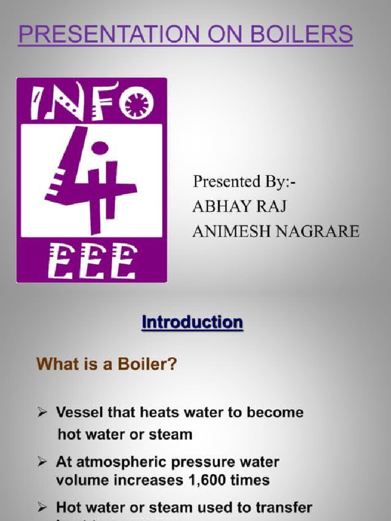 Presentation on Boilers | PDF