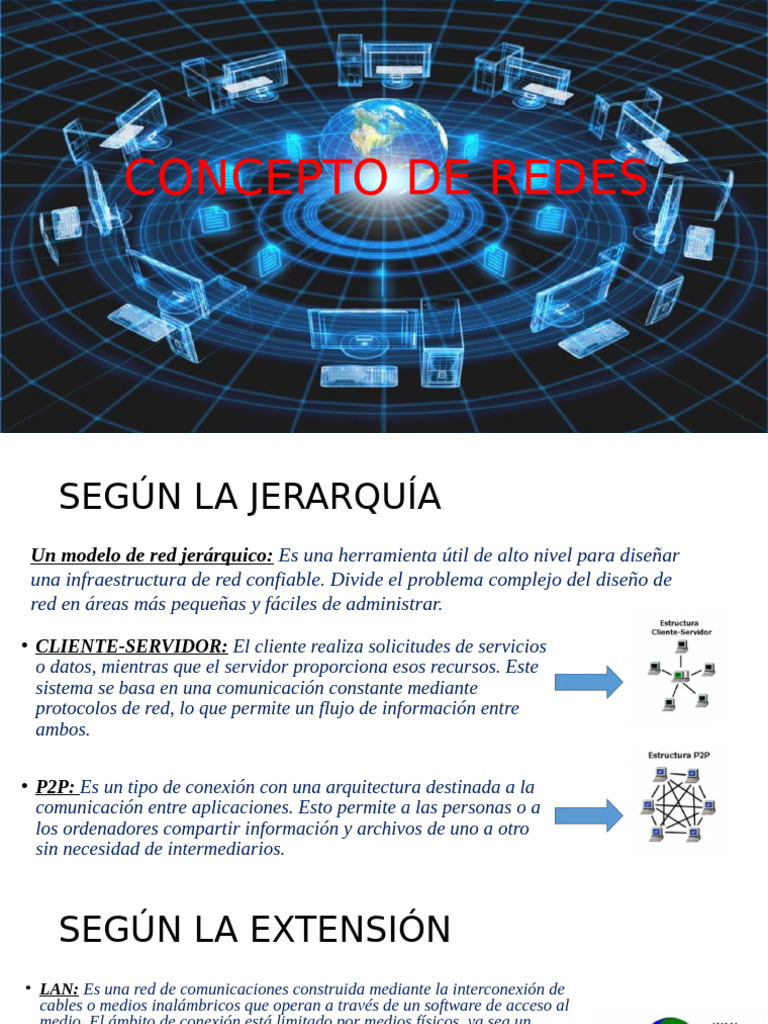 Concepto de Redes | PDF | Red de computadoras | Red de área amplia