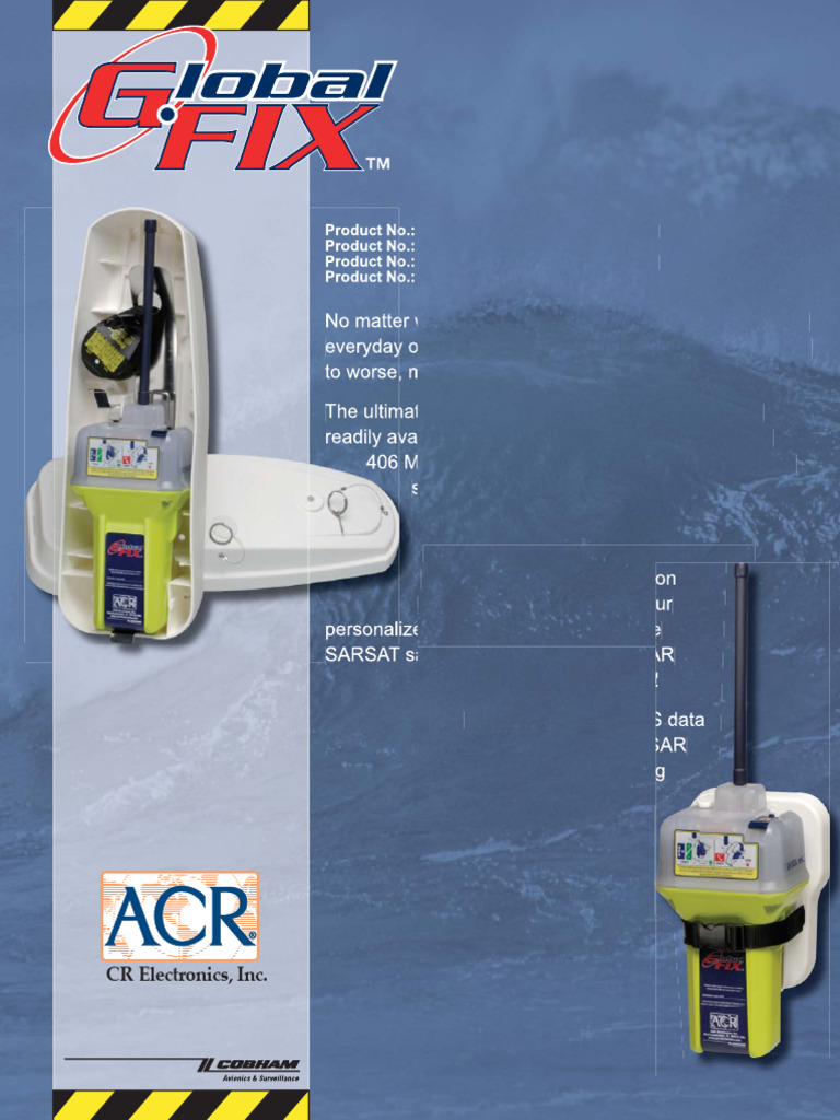 ACR GlobalFix 406M EPIRB Spec | PDF | Telecommunications Engineering | Electronics