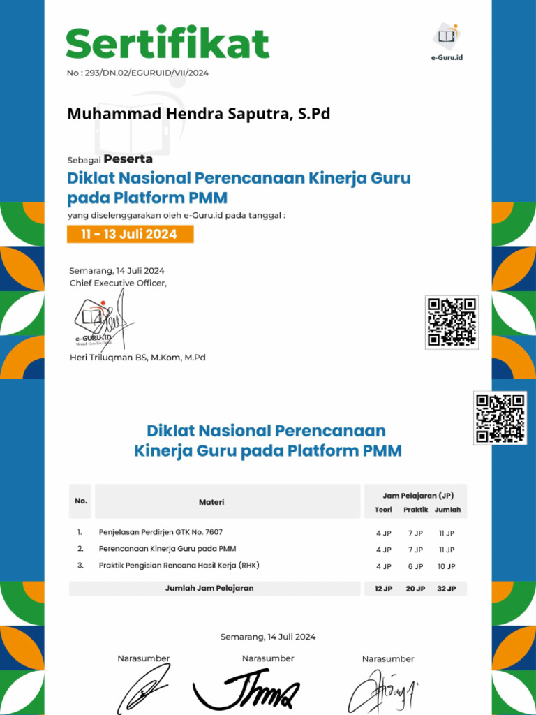 Muhammad Hendra Saputra, S.PD | PDF