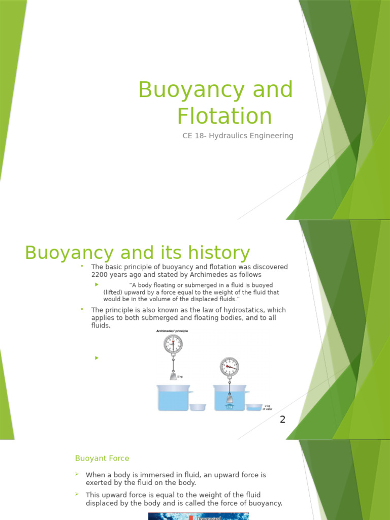 Buoyancy and Flotation | PDF | Buoyancy | Liquids