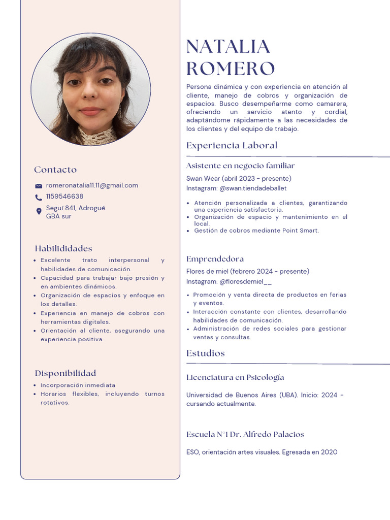 Curriculum vitae_Natalia Romero | PDF | Business