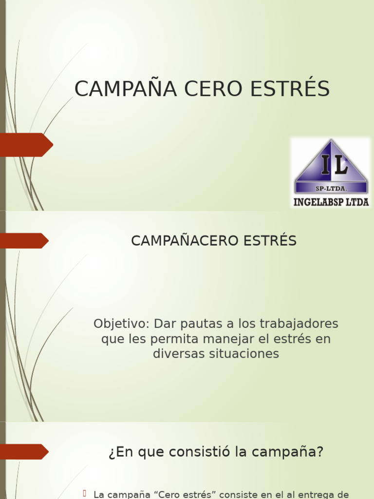 CAMPAÑA CERO ESTRES | PDF