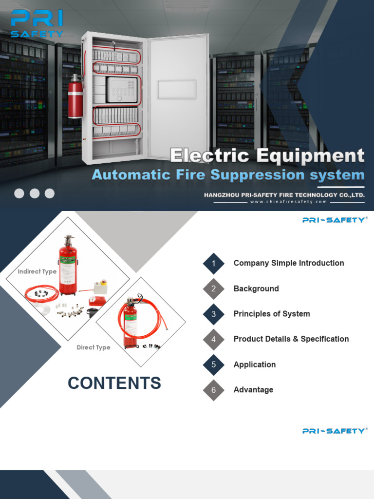PRI-SAFETY Electric Panel FireTrace System | PDF | Fires | Firefighting