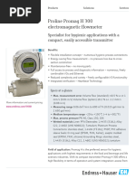 Endress-Hauser Proline Promag H 100 5H1B EN | PDF