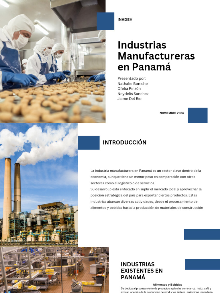 Industrias Manufactureras en Panamá | PDF | El plastico | Alimentos