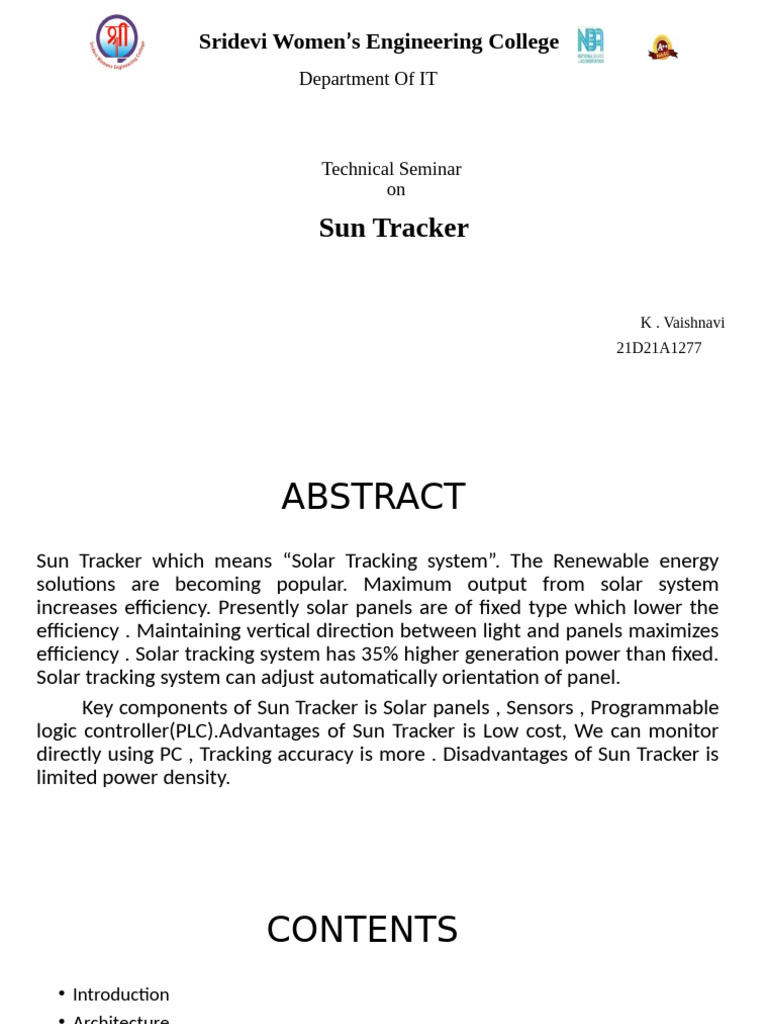 Vaishnav I Seminar | PDF | Energy Conversion | Renewable Energy