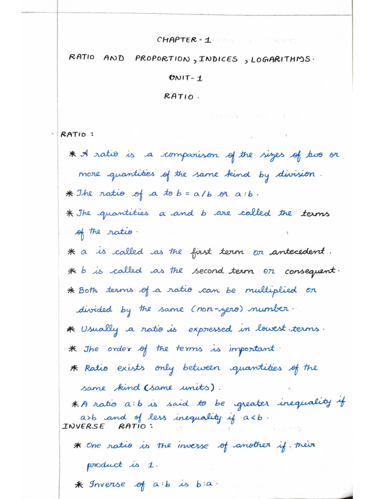 Chapter - 1 Handwritten Notes | PDF