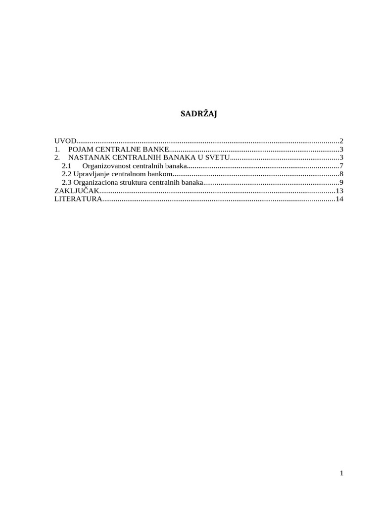 Pojam I Nastanak Centralnih Banaka | PDF