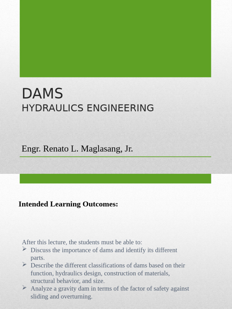 Dams | PDF | Dam | Civil Engineering