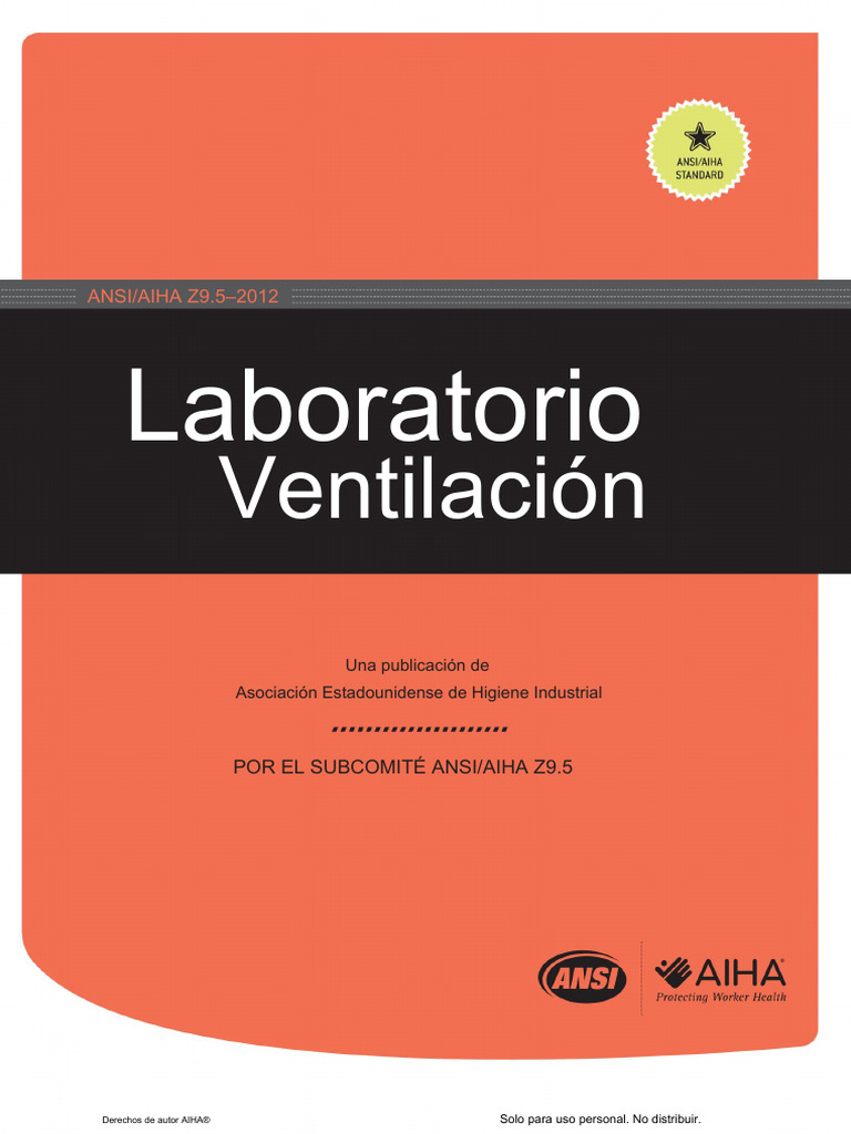 Ansi z95 2012 Español | PDF | Laboratorios | Ventilación (Arquitectura)