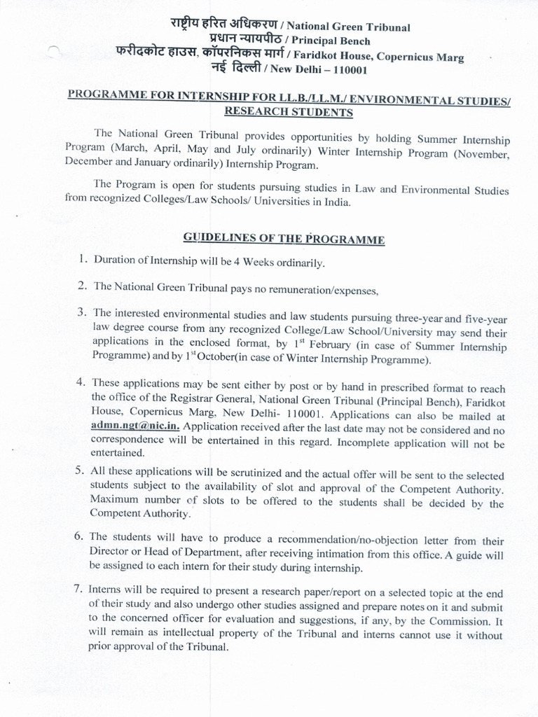 Internship Guidelines | PDF