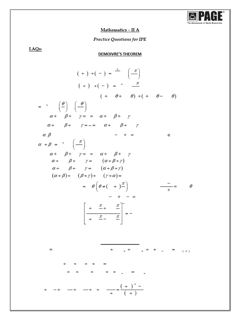 SR Maths - IIA Practice Qs | PDF | Variance | Probability Distribution