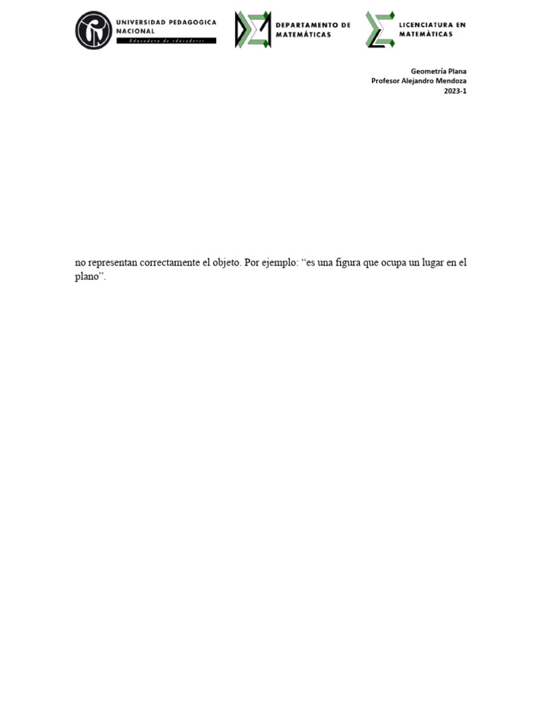 Notas de clase 09-02-23 (Profesor) | PDF | Geometría | Geometría euclidiana