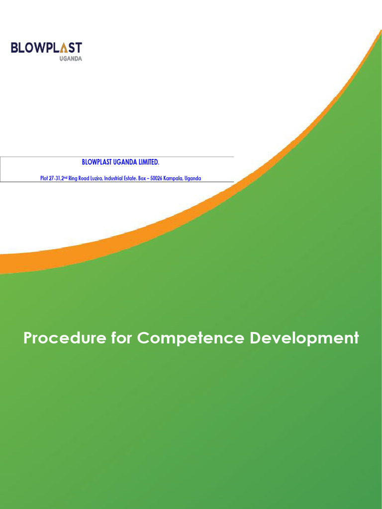 BPL-OHS-DOC-07-3 - Competence-Development-Procedure | PDF | Occupational Safety And Health | Audit