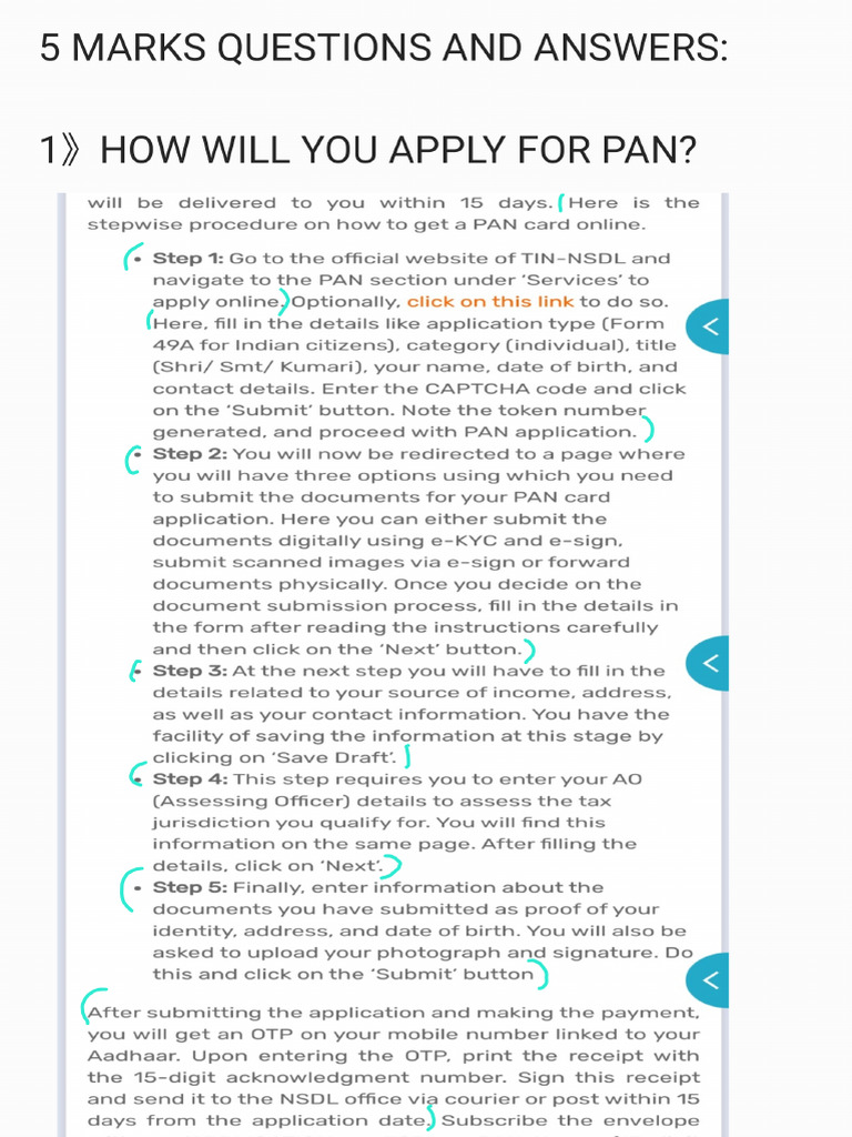 Tax 》5 Marks Answers | PDF