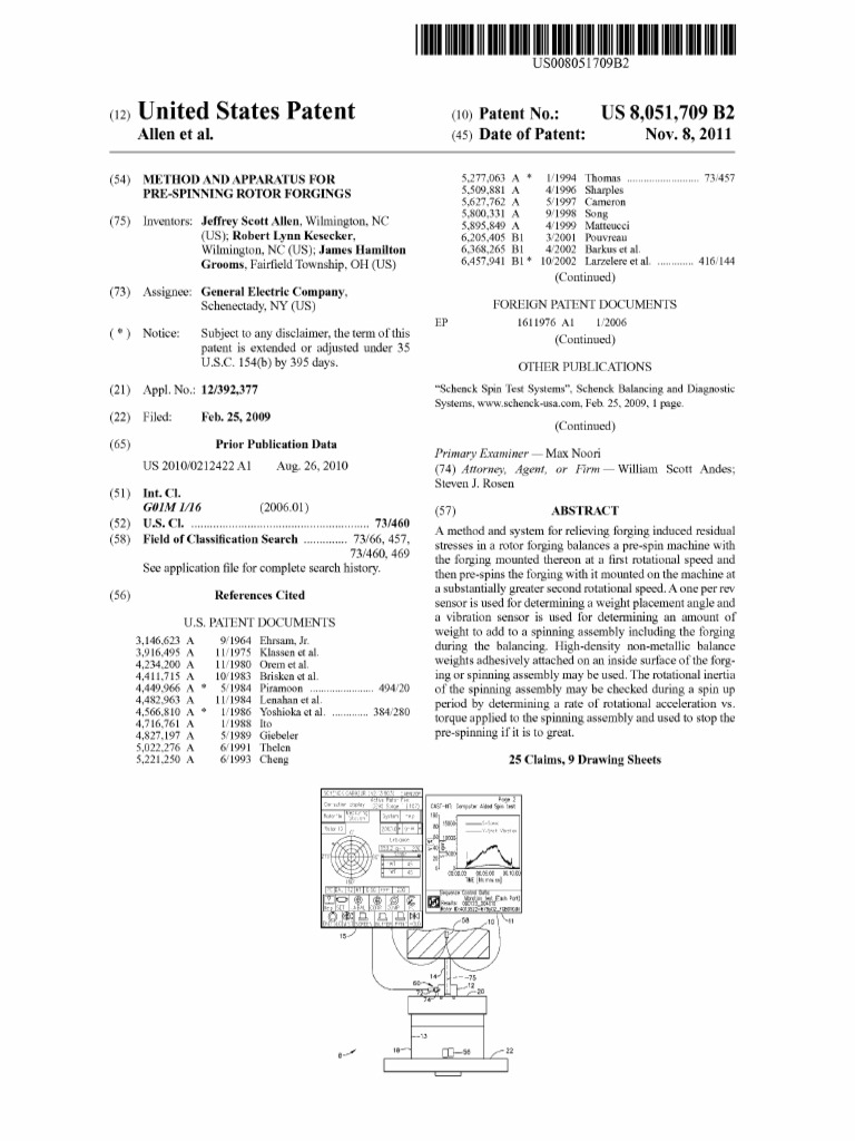 US8051709 Pre-Spinning Tutma Aparatı | PDF | Turbine | Machines
