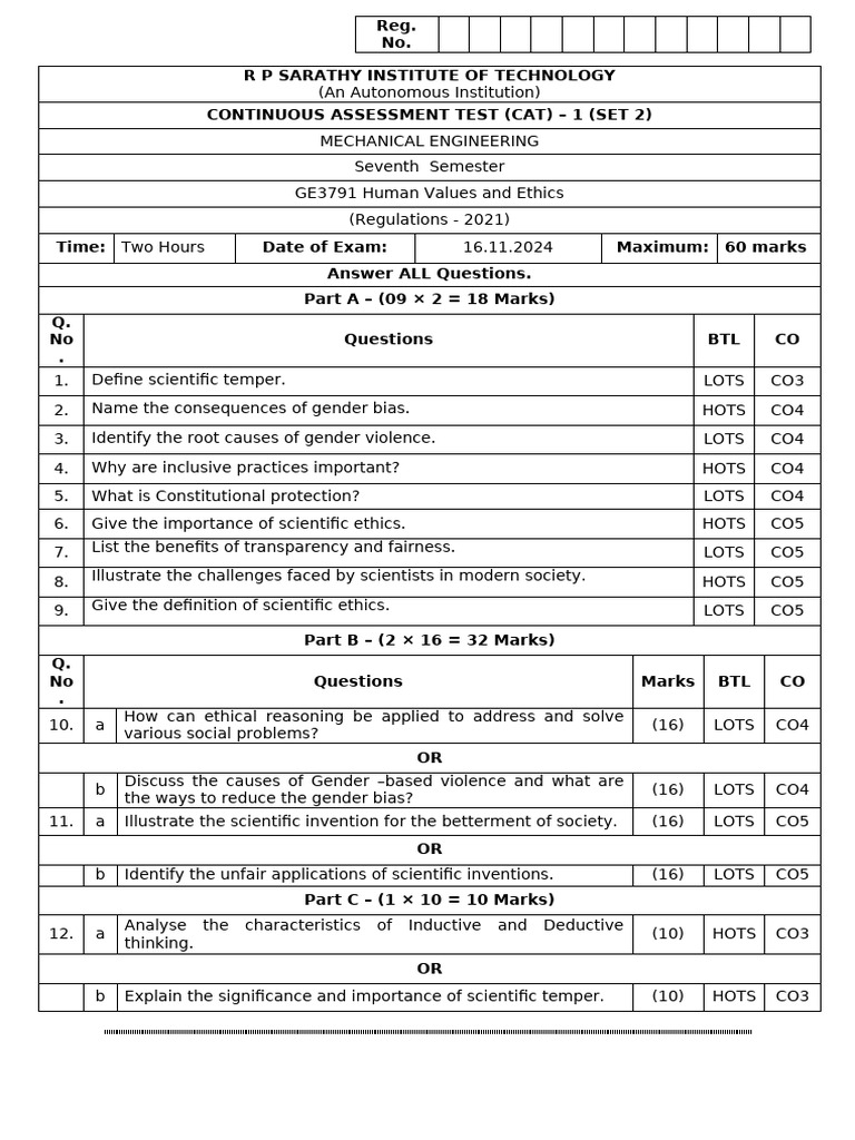 16.11.2024 HVE SET 2 | PDF | Sexual Harassment | Discrimination