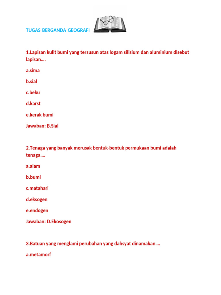 Tugas Berganda Geografi-Wps Office | PDF