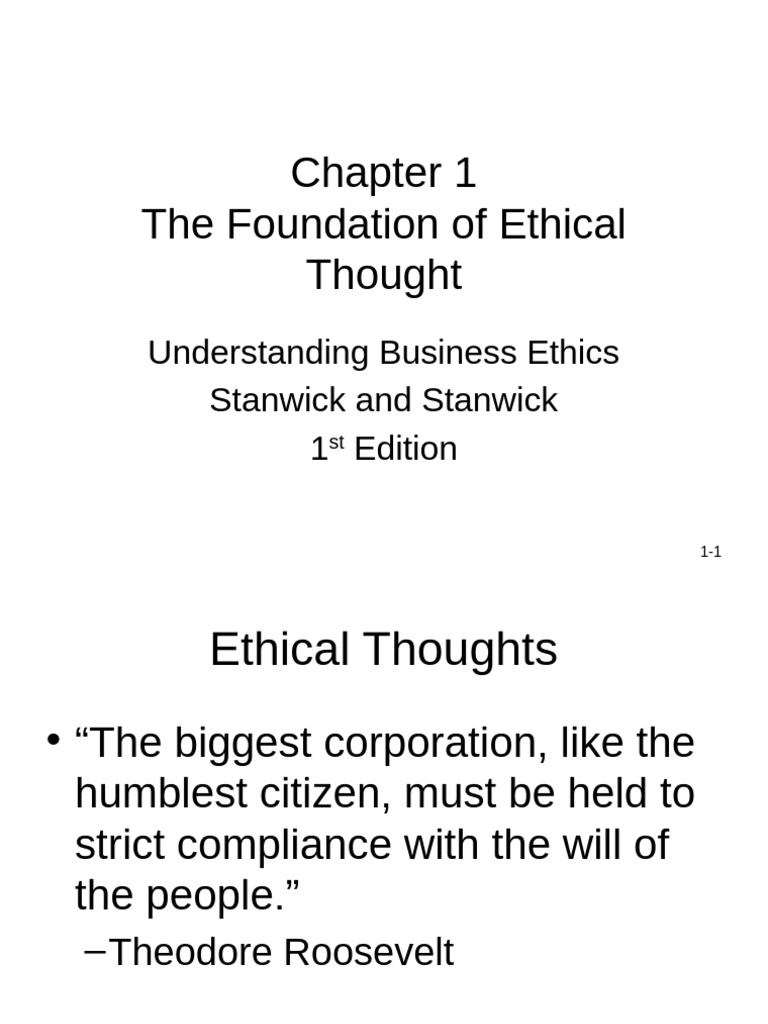 Chapter 1 PPT Slides | PDF | Utilitarianism