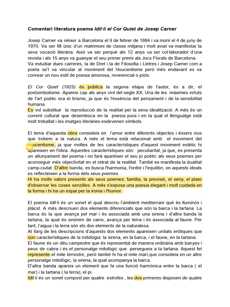 Comentari Litertaura 2n Trimestre Jana Pla CORREGIT | PDF