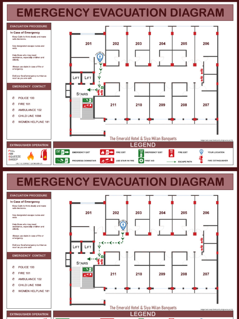 The Emerald 201 To 411 Fire Plan | PDF