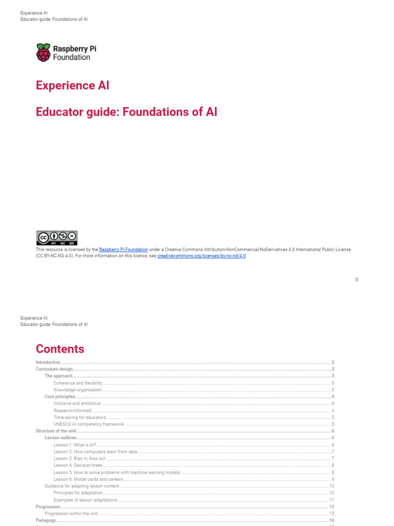 L0-EG_en_Experience AI - Educator Guide | PDF | Machine Learning | Artificial Intelligence