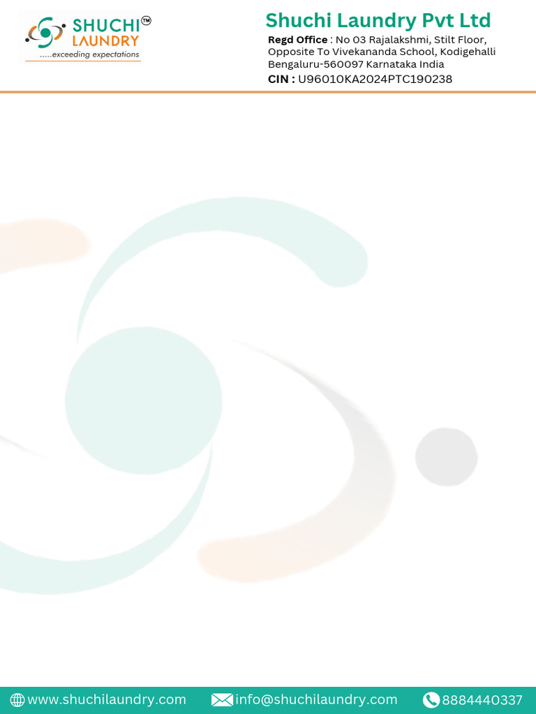 Shuchi Laundry Pvt Ltd Contact Info | PDF