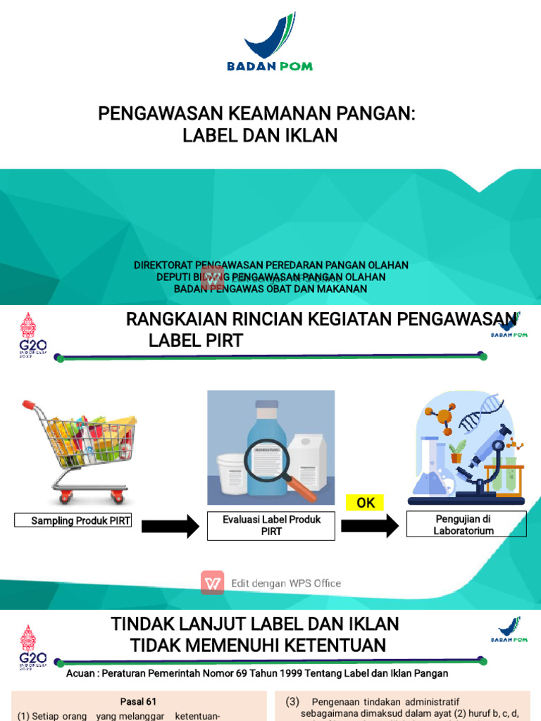Ketentuan Label PIRT pada Kemasan | PDF