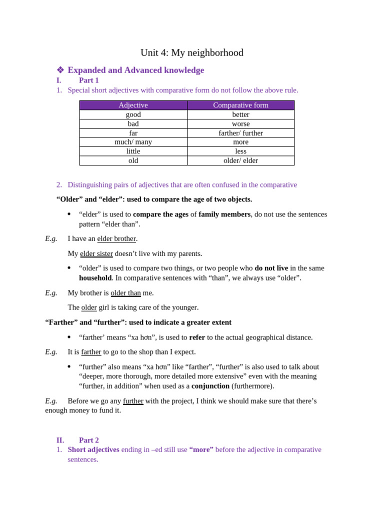 English note no.3 | PDF | Adjective | Sentence (Linguistics)