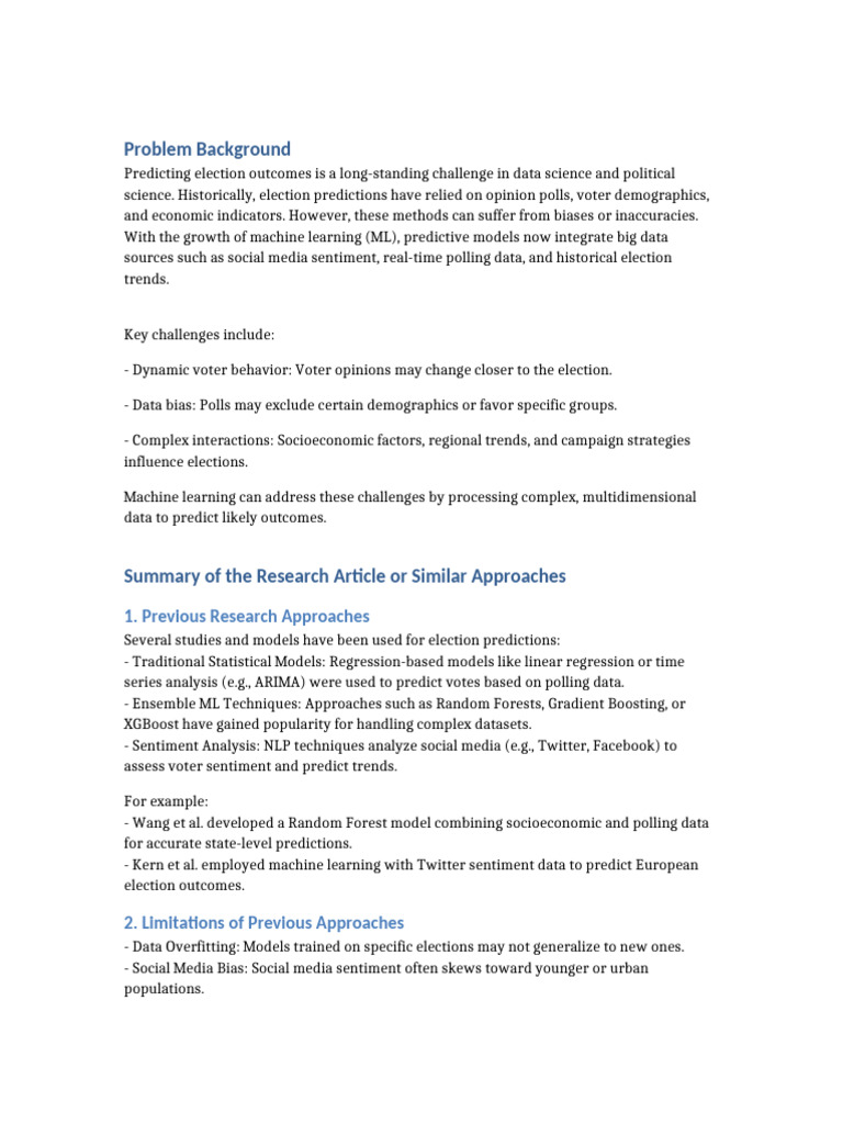 2024 US Election Prediction with ML | PDF | Machine Learning | Prediction