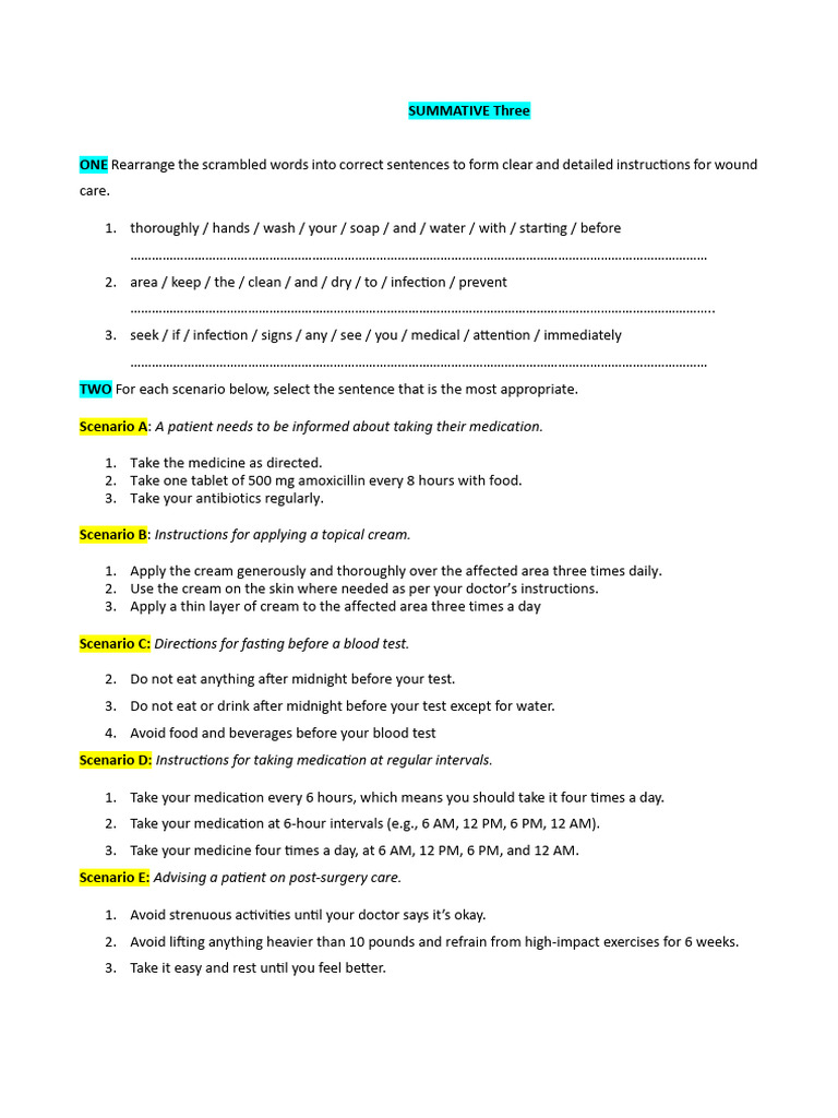 Summative Three Ray PDF | PDF | Cough | Medicine