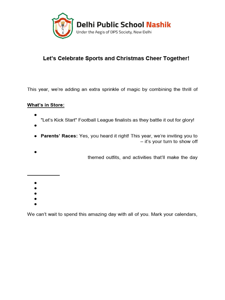 Communication - Sports Day | PDF