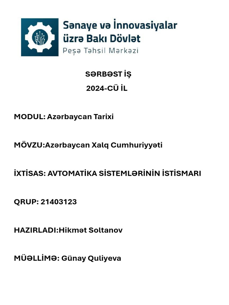 Hikmət Az Tarix | PDF