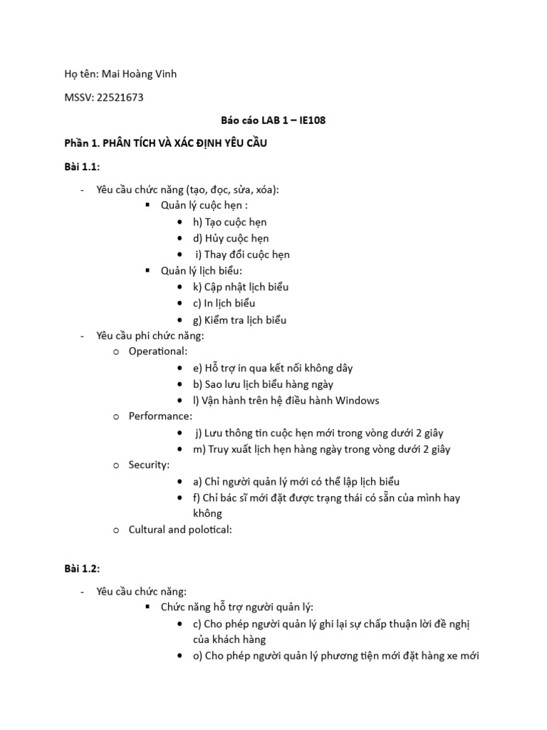 MaiHoangVinh BTTH1 | PDF