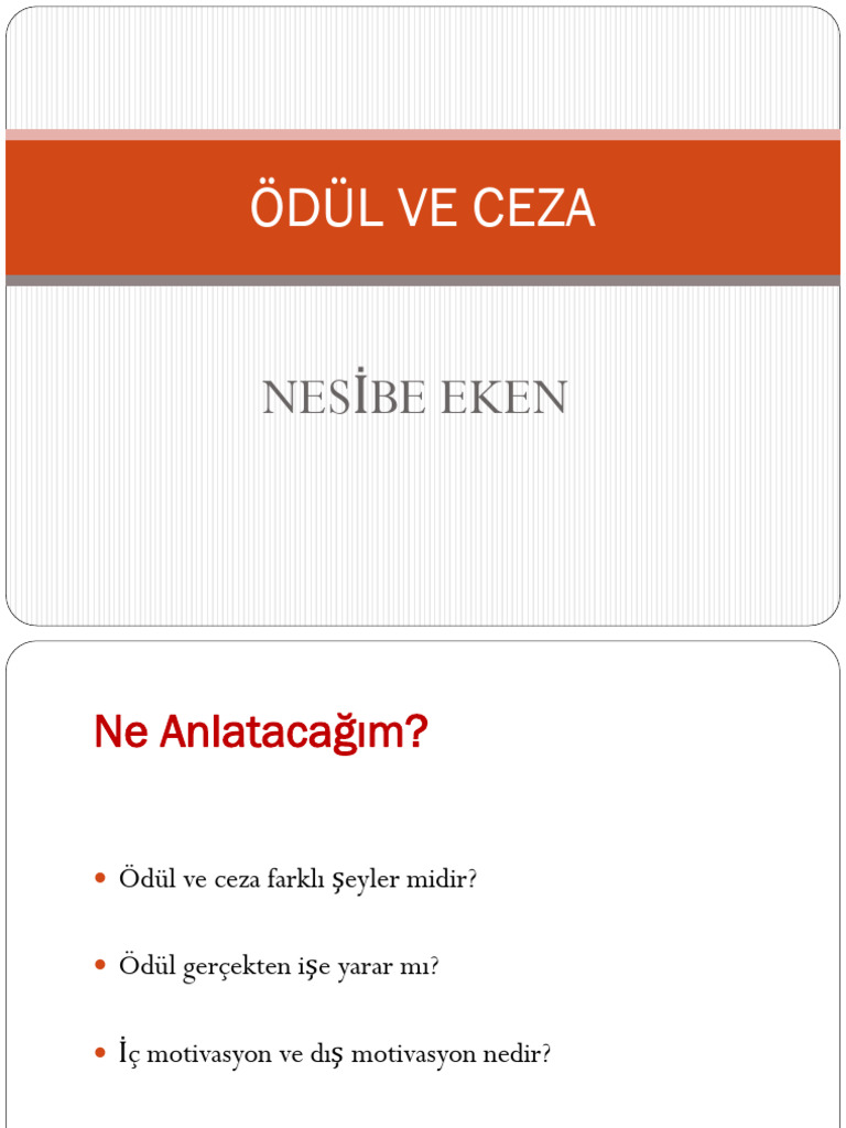 Ödül Ve Ceza: NES Be Eken | PDF