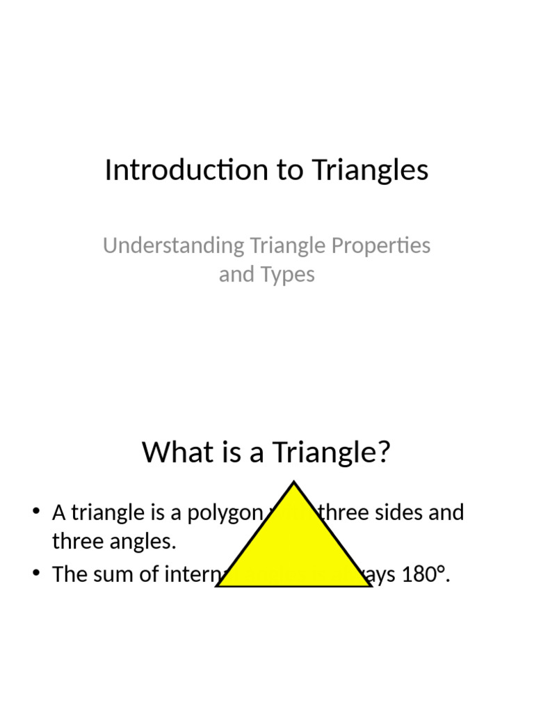 Triangle Presentation With Images Uploaded | PDF