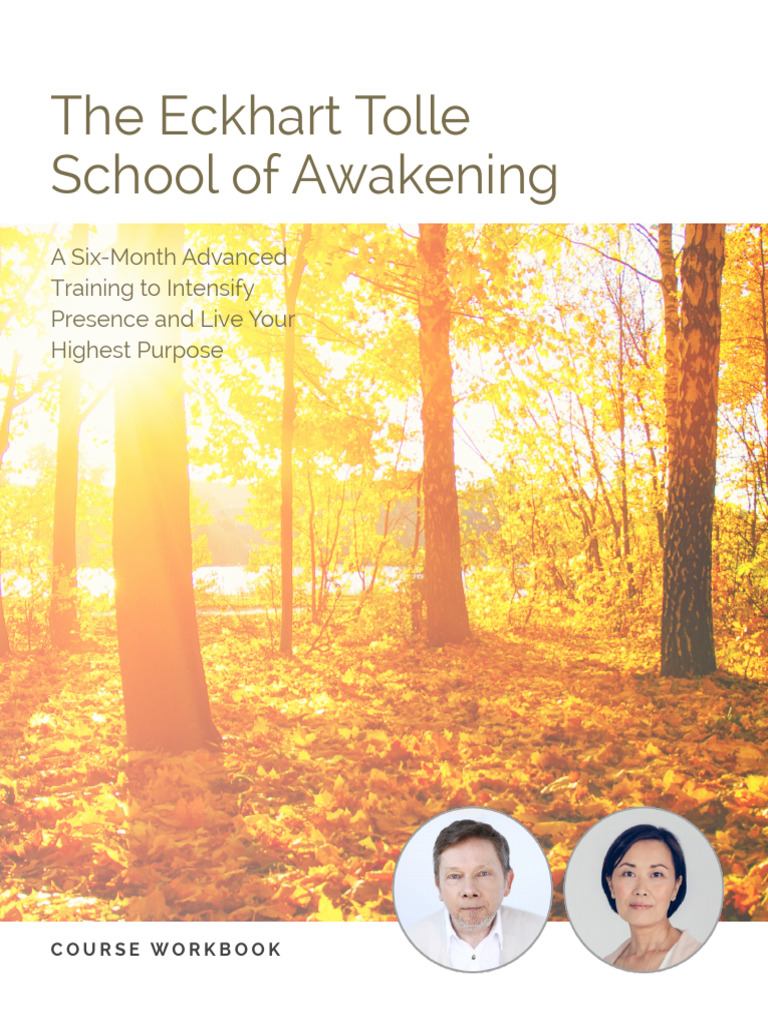 Eckhart Tolle School Of Awakening Course Workbook Pdf Thought