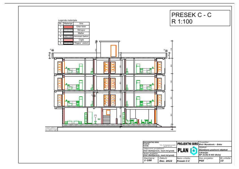 Presek C-C | PDF