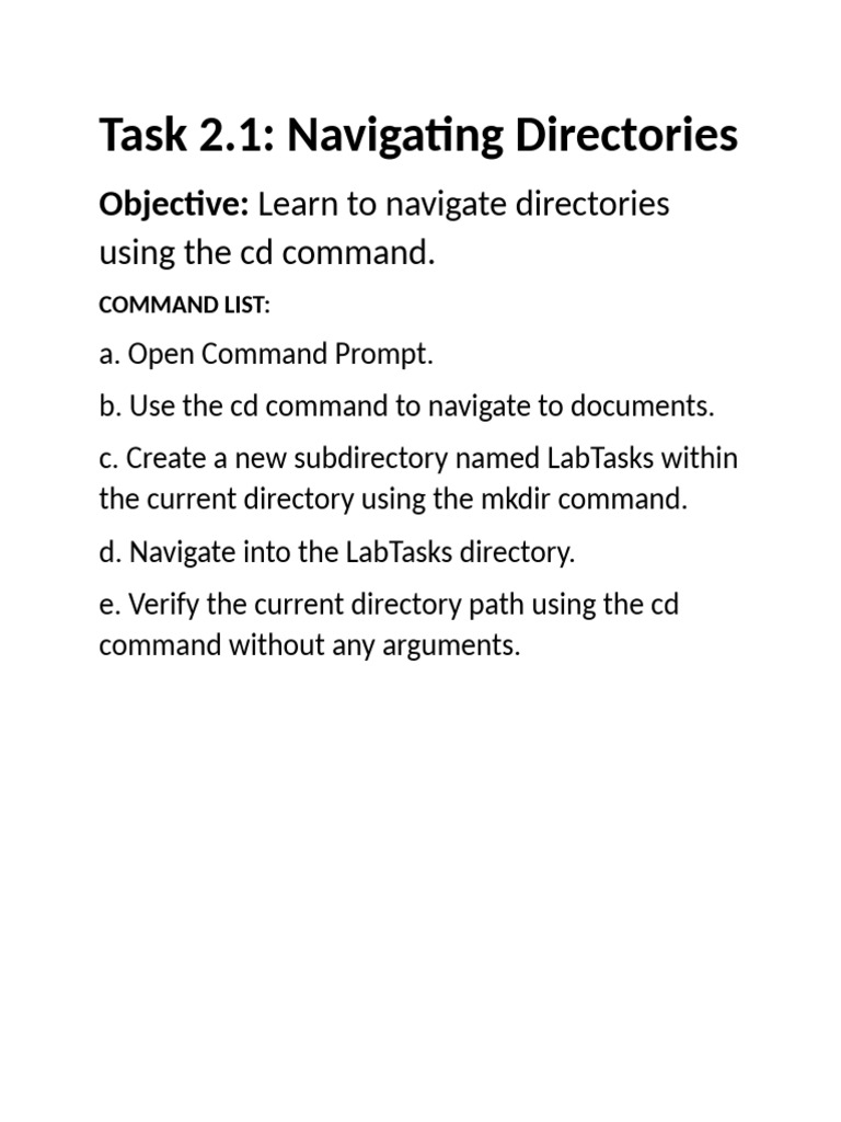 Lab Tasks of prompt | PDF | Directory (Computing) | Data Management