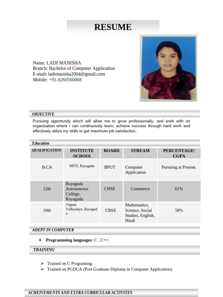 Manisha Resume | PDF