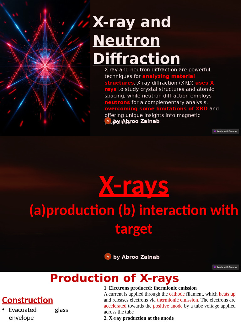 Lecture 3 X Ray and Neutron Diffraction | PDF | X Ray | X Ray ...