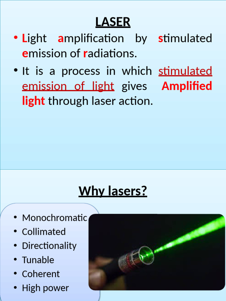 Laser Types and Uses | PDF | Laser | Physical Sciences